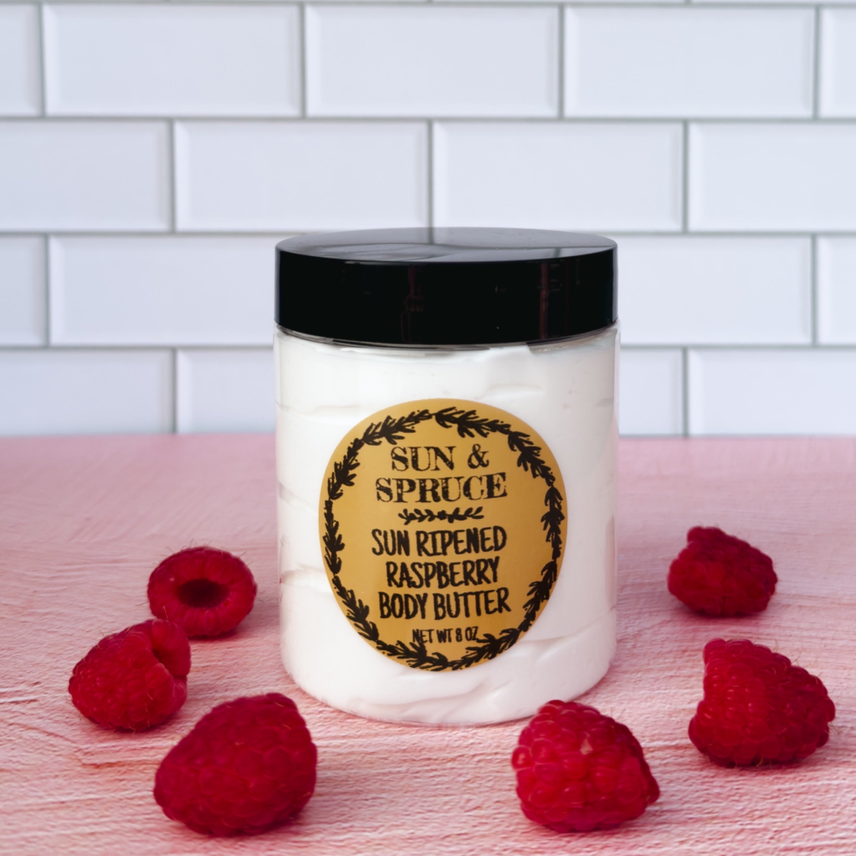 Sun Ripened Raspberry Body Butter Handmade | Sun and Spruce Handmade Soaps