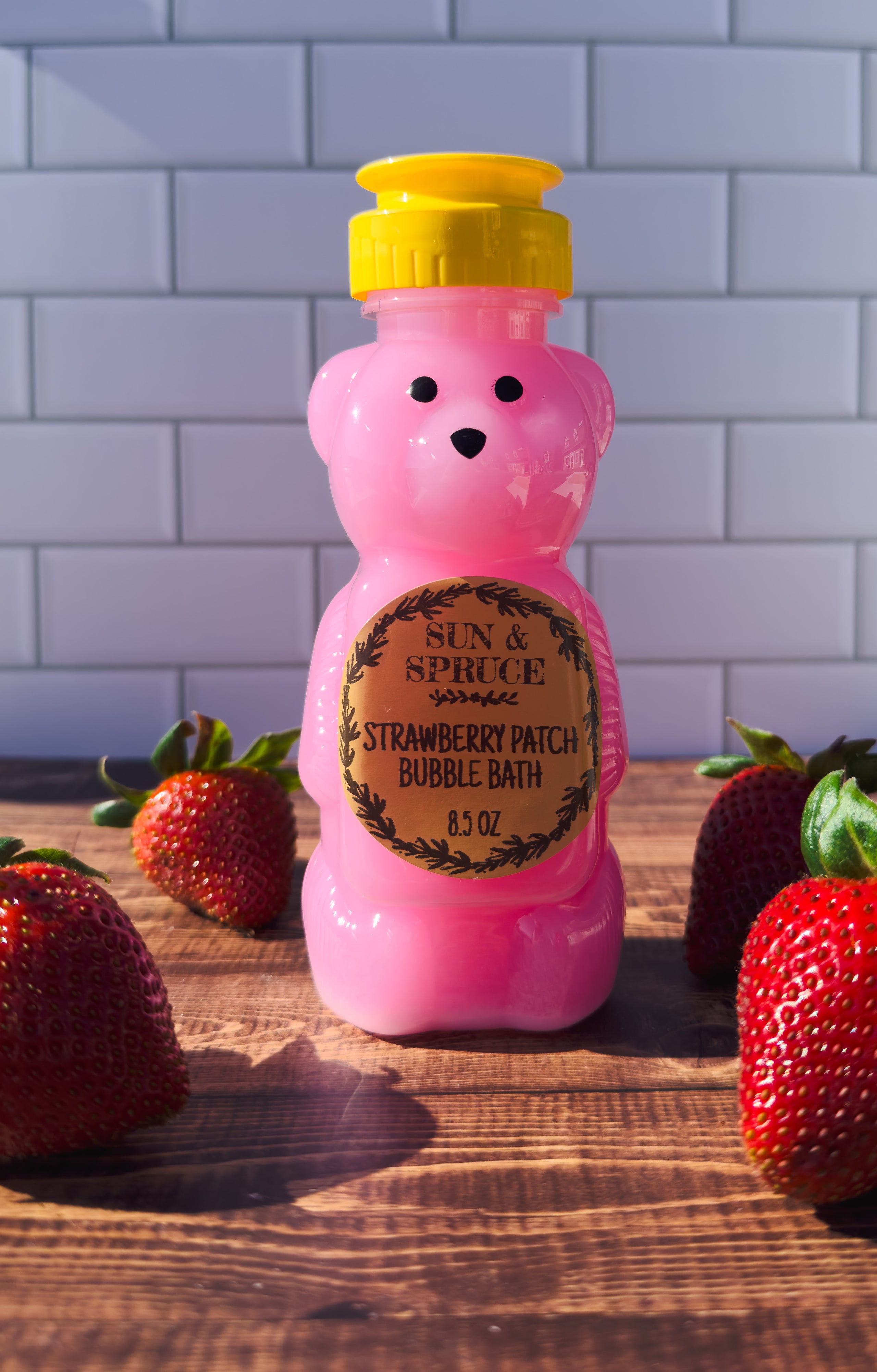 Strawberry Patch Bubble Bath Handmade | Sun and Spruce Handmade Soaps