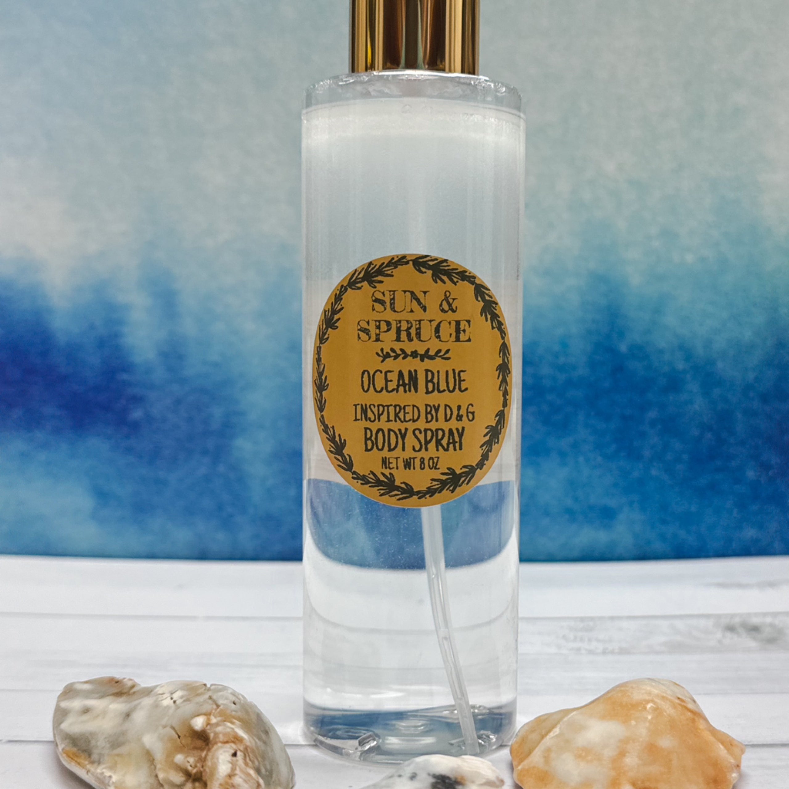 Ocean Blue Body Spray Handmade | Sun and Spruce Handmade Soaps