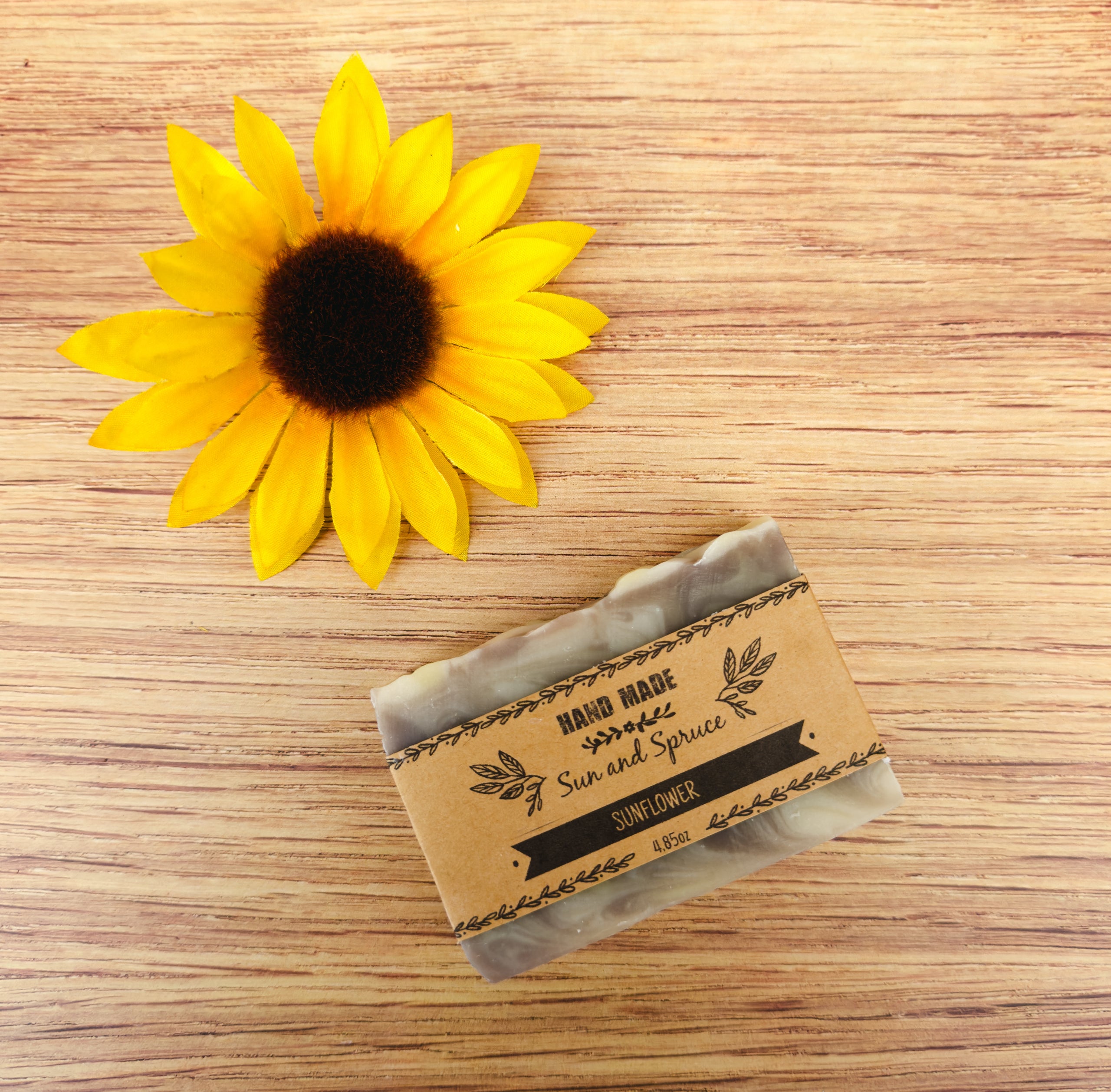 Sunflower Handmade Soap | Sun and Spruce Handmade Soaps
