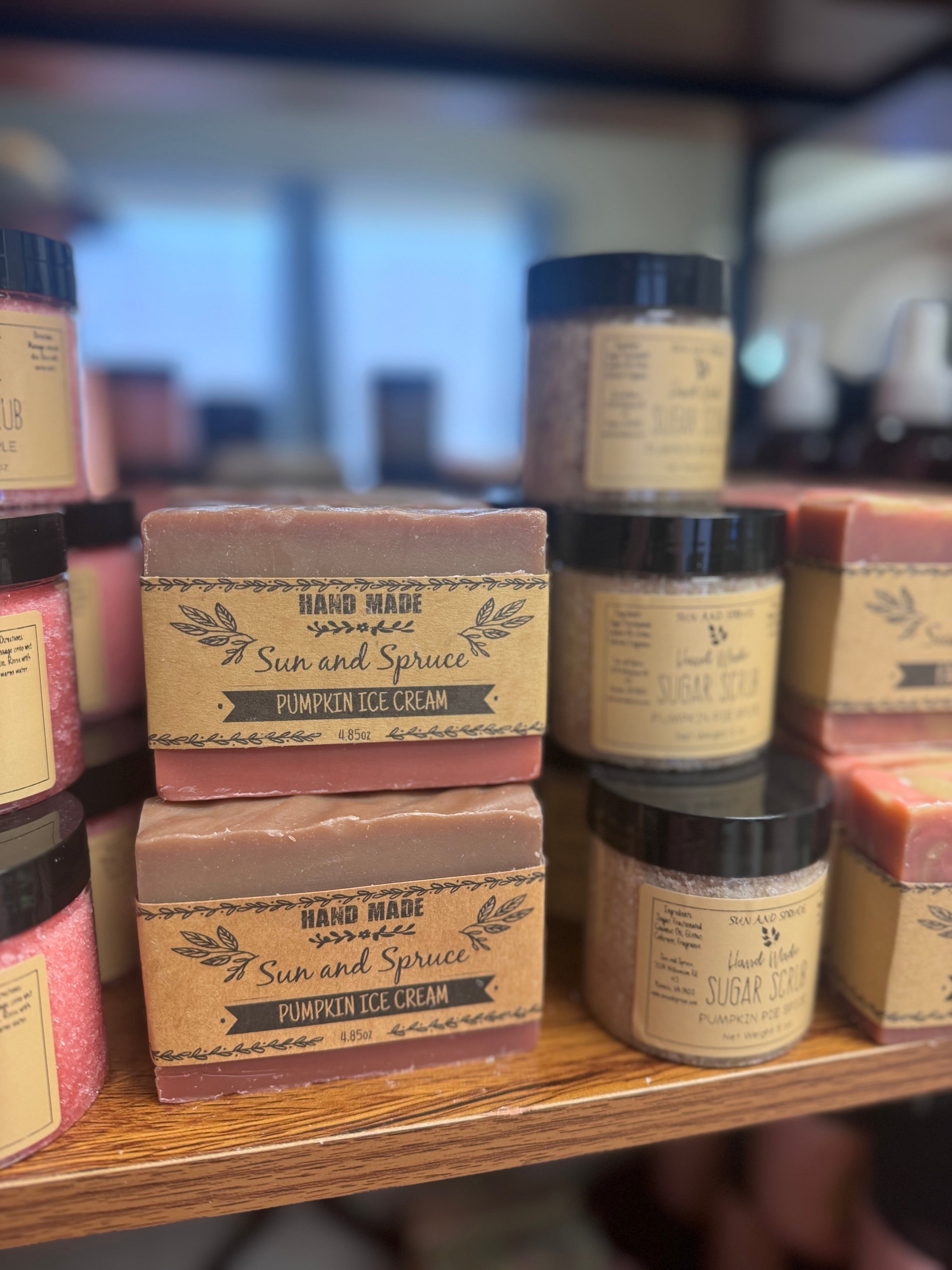 Pumpkin Ice Cream soap handmade | Sun and Spruce Handmade Soaps