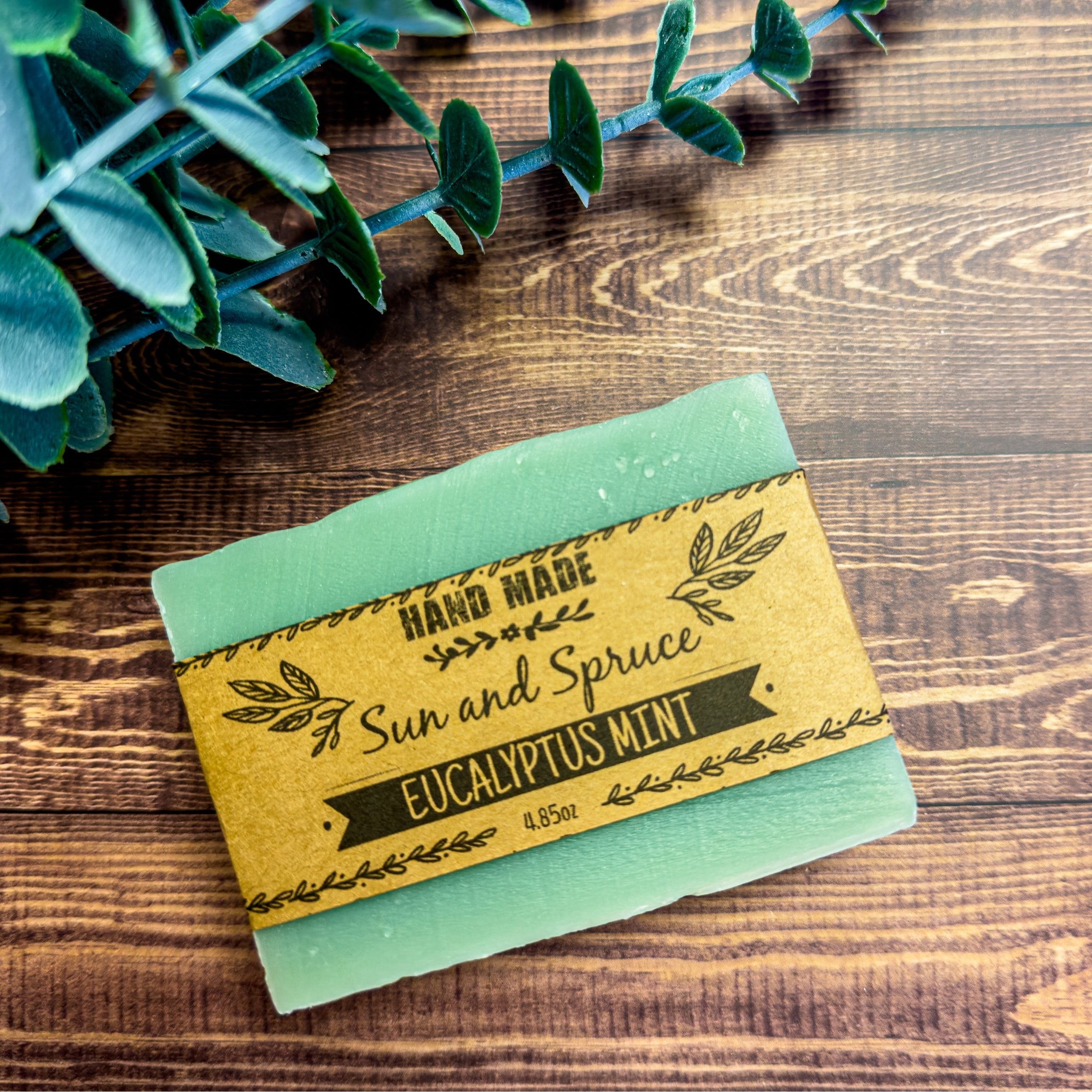 Eucalyptus Mint Soap handmade | Sun and Spruce Handmade Soaps