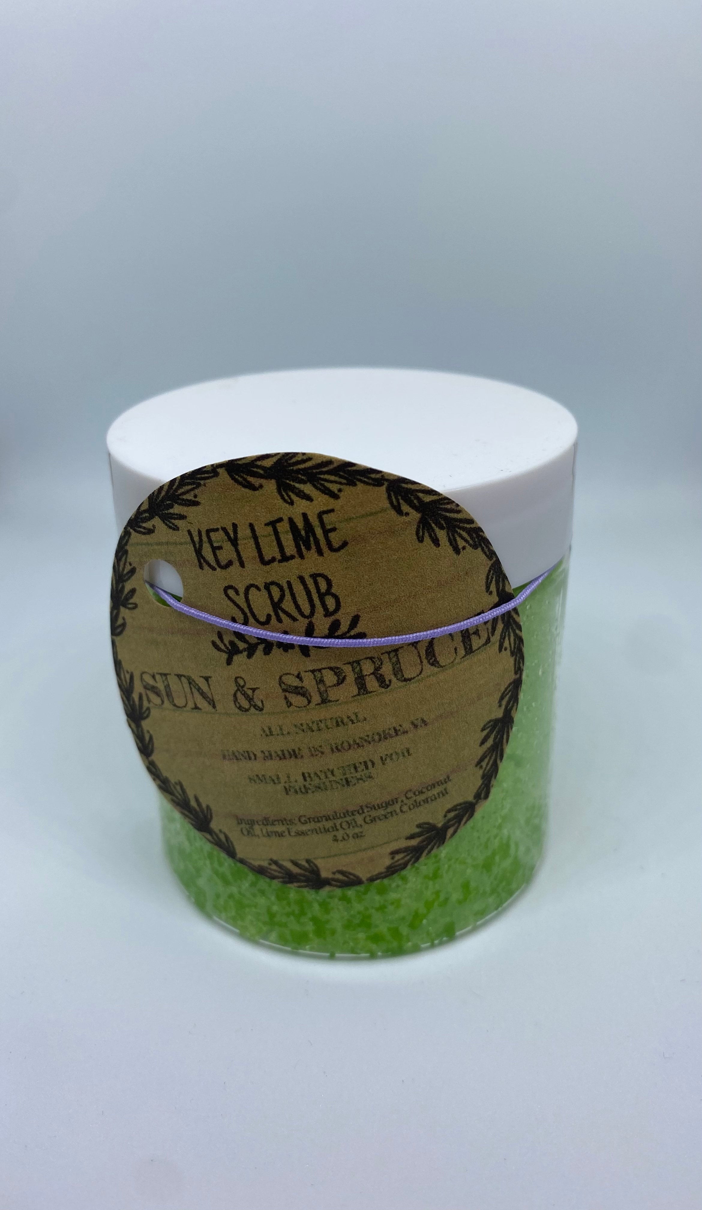 Key Lime Scrub sugar handmade | Sun and Spruce Handmade Soaps