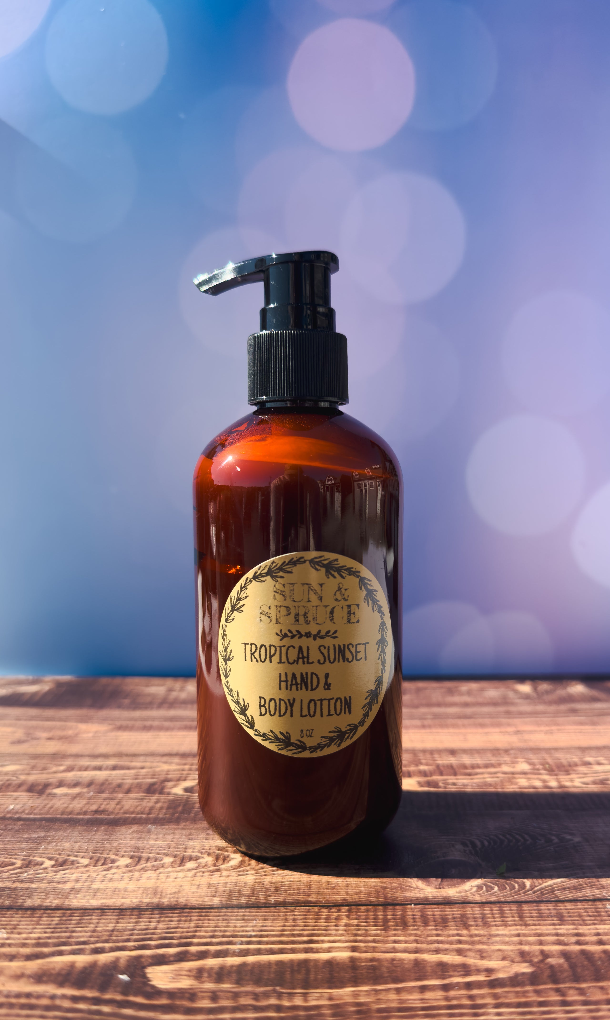 Tropical Saltwater Sunset Lotion Handmade | Sun and Spruce Handmade Soaps