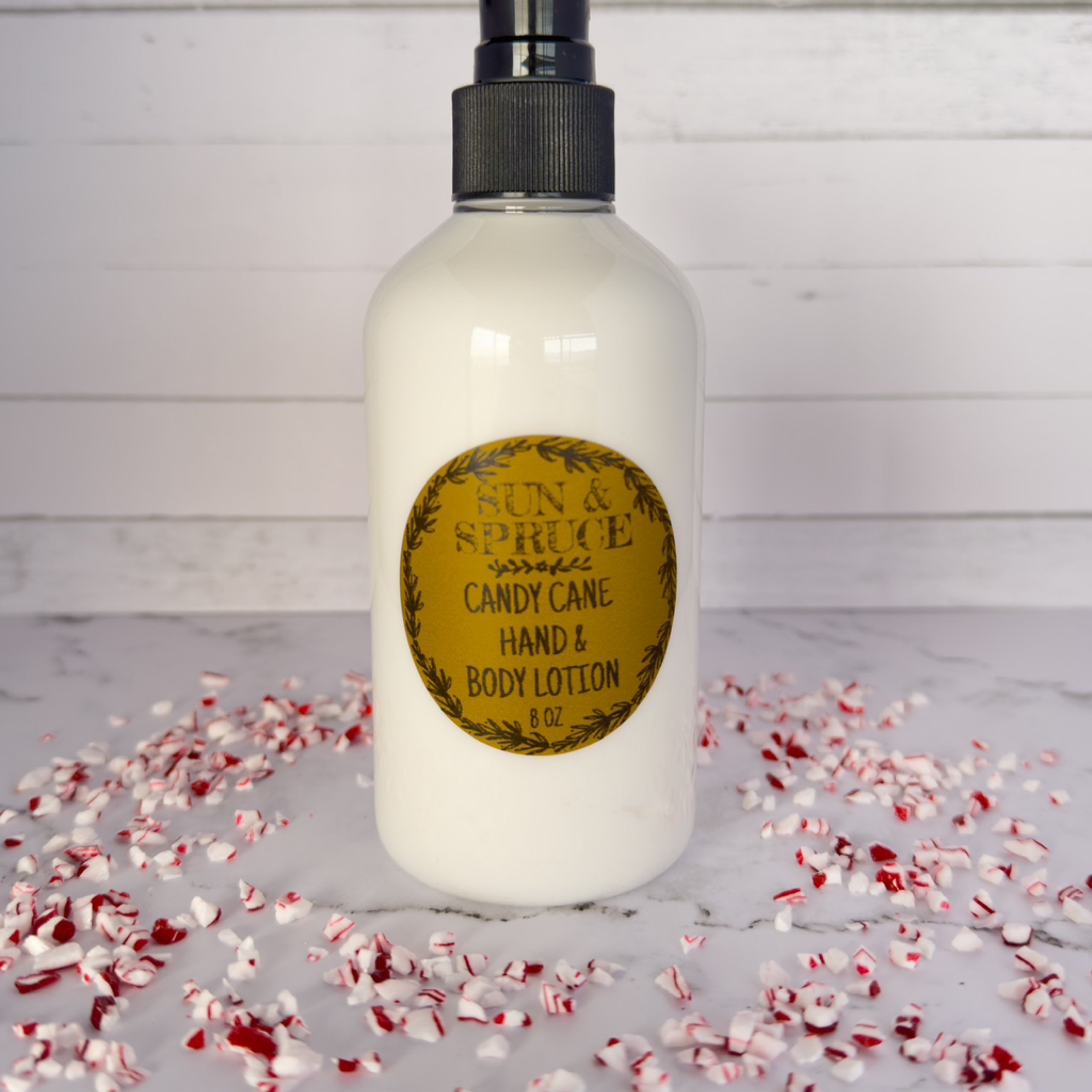 Candy Cane Lotion Handmade | Sun and Spruce Handmade Soaps